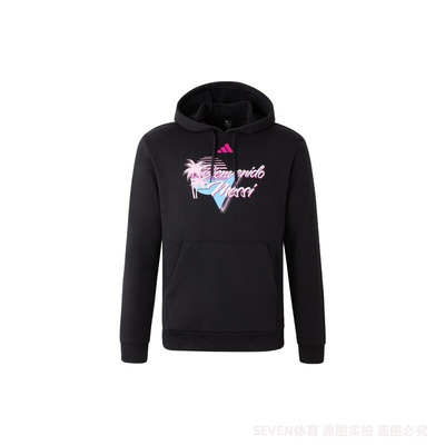 上新JAdidas阿迪达斯新款男子足球运动针织连帽套头衫JD7128