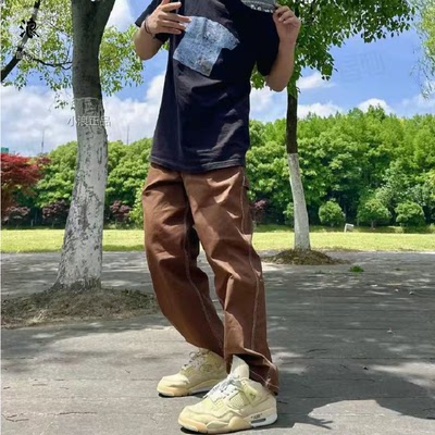 Nike/耐克新款男子工装长裤直筒机能风休闲运动裤FB7199-259