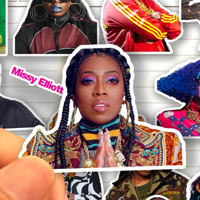 梅西埃丽奥特贴纸高清防水说唱歌手Missy Elliott装饰贴画手账贴