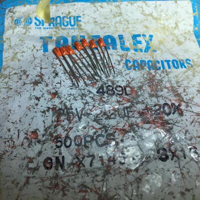 美国思碧SPRAGUE 489D系列 25V 2.2UF 钽电容 摩DAC 播放器等好用