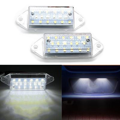 适用03-22款三菱翼神蓝瑟LANCER X EVO10代车牌灯LED后牌照灯白光