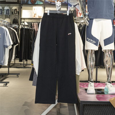 李宁运动长裤女2025冬季新款运动生活系列宽松百搭直筒裤AKLV838