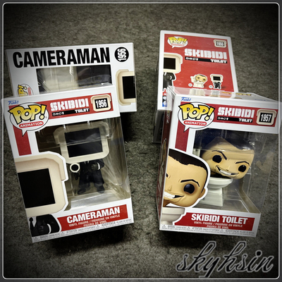 Funko Pop 网络动画Skibidi 斯基比迪马桶人/监控人公仔手办