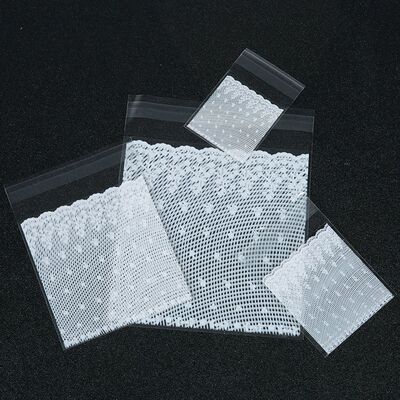 100Pcs Self Adhesive Plastic Transparent Cellophane Lace Bag