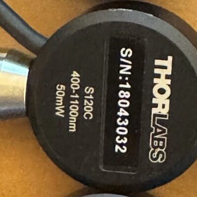 Thorlabs S120C硅检测器，400-1100nm，( 议价）