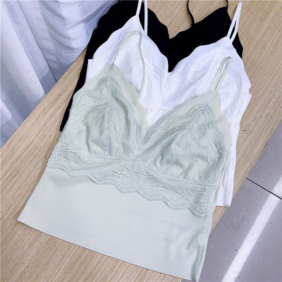 贝莱娅2306蕾丝吊带女大胸显小夏