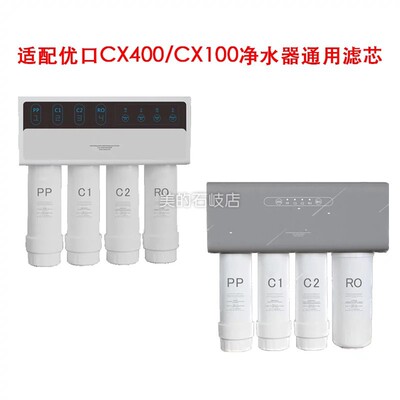 适配YUQ优口CX100/CX400-A净水器CX75反渗透RO/PP活性炭通用滤芯