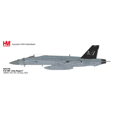 HM收藏家HA5148 1/72 F/A-18E超级大黄蜂美国海军海盗旗中队