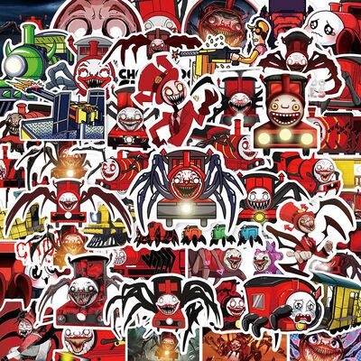 100张Roblox查尔斯小火车贴纸儿童文具水杯手机壳装饰涂鸦贴画