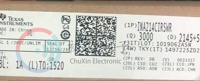 【初芯电子】全新原装 INA214CIRSWR 封装SON10 电流检测放大器