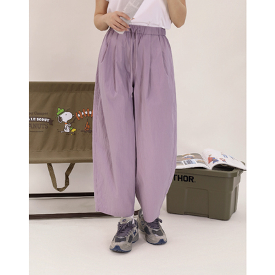 日系休闲高腰九分裤锥形裤