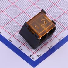 DBT50G-7.62-2P-BK-P 栅栏式接线端子 7.62mm 每排P数:2 排数:1