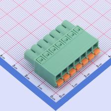 KF2EDGKN-5.08-7P 插拔式接线端子 插头 5.08mm 排数:1 每排P数:7