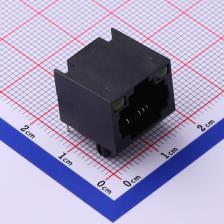 RC02524 以太网连接器(RJ45 RJ11) RJ45 弯插 带LED