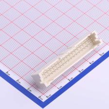 HX25068-38A 线对板/线对线连接器 2.5mm 2x19P 直插 镀锡 米黄