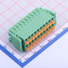 KF2EDGKNHG-3.81-2*10P 插拔式接线端子 插头 3.81mm 排数:2 每排