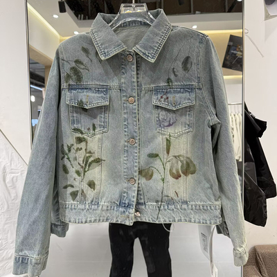 9061巨好看的洋气牛仔外套女高端