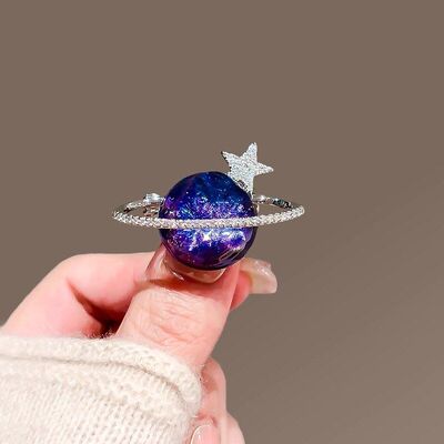 别针轻奢配饰蓝色胸针韩国高档