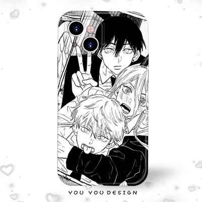 日系动漫恶搞电锯人全包手机壳