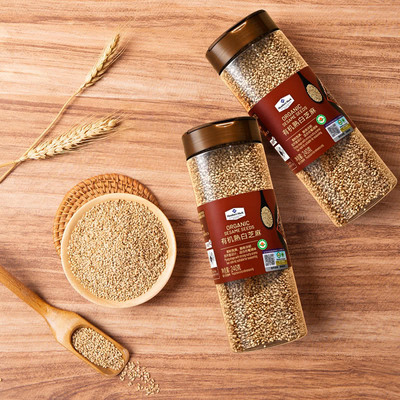 正品会员店代购 MM有机熟白芝麻240g*2瓶 面点佐料调味用芝麻粒子