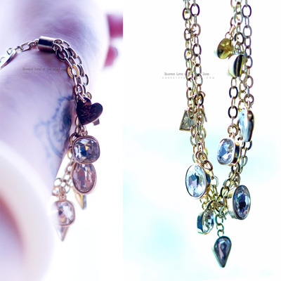 No.187 冰晶Ⅸ DYRBERG/KERN高端套装 重工复古水晶镶嵌镀金多坠