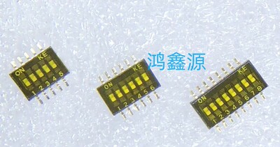 1.27MM原装KE拨码开关1/2/3/4/5/6/8/10P贴片DSHP02TSGER 2/4/8位