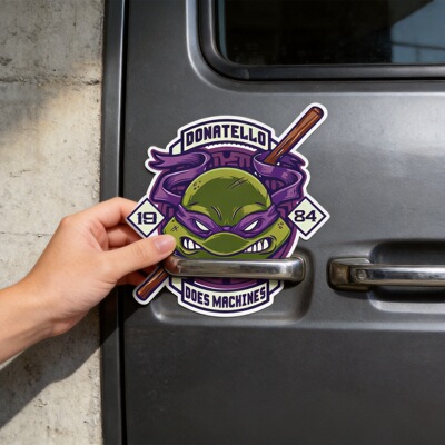 DONATELLO卡通动漫汽车贴纸忍者神龟多纳泰罗电车反光磁吸装饰贴