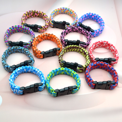 男女通用丙纶运动多色迷彩手链