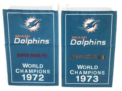 Miami Dolphins Super Bowl Flag 迈阿密海豚队旗帜球迷装饰定制