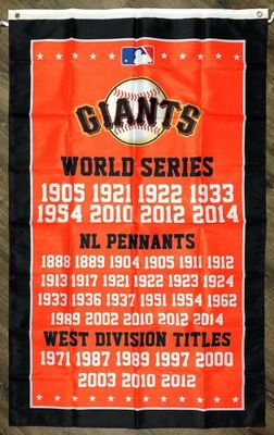 MLB San Francisco Giants World Series Championship Flag