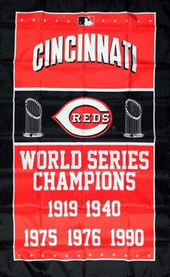 MLB Cincinnati Reds World Series Championship Flag球迷旗帜
