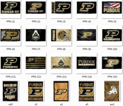 Purdue Boilermakers House Flag普渡大学旗帜
