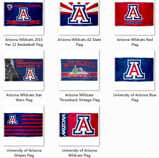 NCAA Arizona Wildcats Flag亚利桑那大学野猫队球迷装饰旗帜