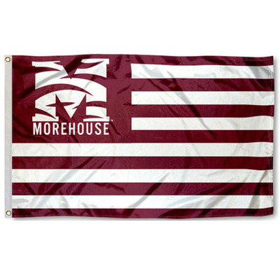 莫尔豪斯猛虎旗Morehouse Maroon Tigers  Flag大学名校校旗海报