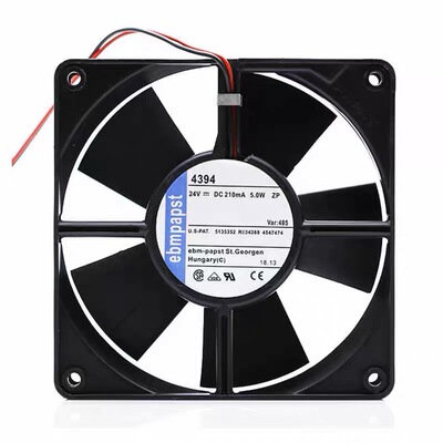 德国4394 12032 12CM 24V 5.0W 210ma高端变频器散热风扇