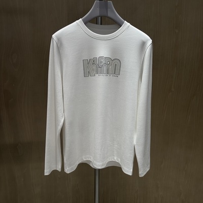 卡尔丹顿秋冬新款2色休闲圆领针织长袖T恤KDBW10500RA吊牌1680