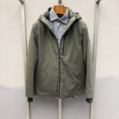 卡尔丹顿男装秋冬款商务休闲连帽棉衣棉服SEMW45510FAV8吊牌2398
