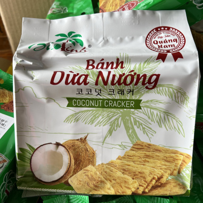 越南原装进口椰子脆片饼干150克即食酥饼薄脆饼干休闲零食椰香
