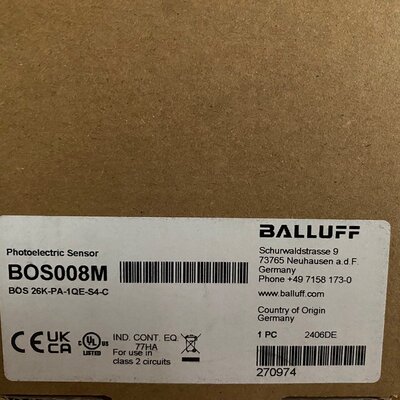 议价BOS008M巴鲁夫光电传感器，型号BOS 26可维修