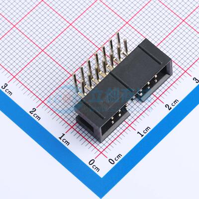 连接器 XDFH-0259-2*7P 弯插,P=2.54mm 2x7P 简牛座