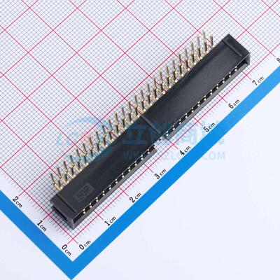 连接器 XDFH-0259-2*25P 弯插,P=2.54mm 2x25P 简牛座