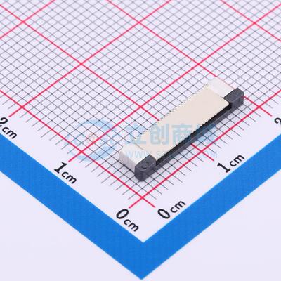 FFC/FPC连接器 HX 0.5-24PIN CTSJ-H2.0 SMD,P=0.5mm,卧贴 抽屉式