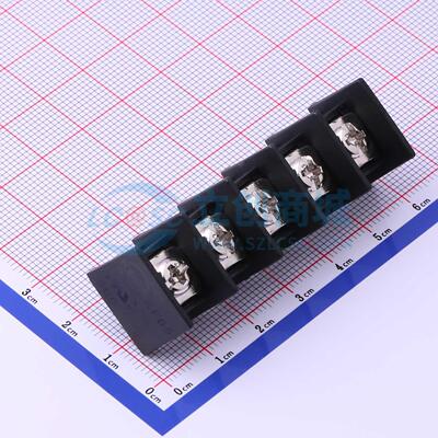 栅栏式接线端子 KF65C-11.0-5P 插件,P=11mm 两面 1x5P 直针 原装