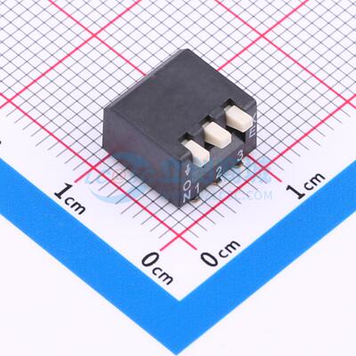拨码开关 HX 2.54-3P TPCB SMD-6P,9.02x11mm 电子元器件配单