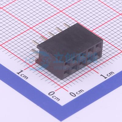 排母 DS1023-2*5SF11 插件,P=2.54mm 2x5P 原装 电子元器件配单