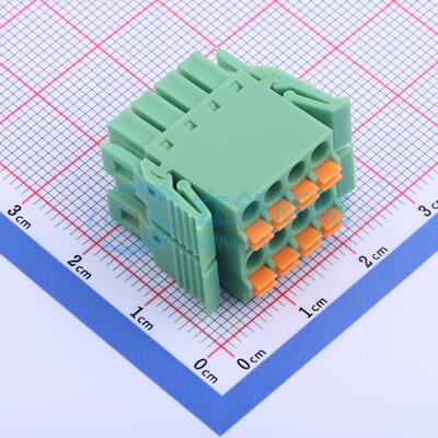 插拔式接线端子 KF2EDGKNHG-3.81-2*4P P=3.81mm 插头 2x4P 原装