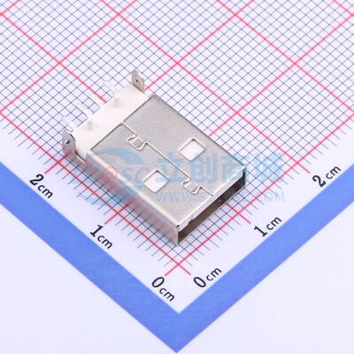 USB连接器 1734028-1 SMD 公 4P 原装正品 电子元器件配单