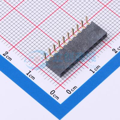 排母 CSFB107-1002A001C1AC 弯插,P=2mm 1x10P 单排 电子元器件