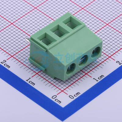 螺钉式接线端子 WJ500V-5.08-3P 插件,P=5.08mm 1x3P 电子元器件