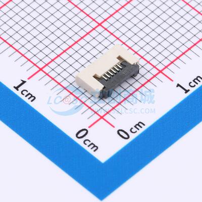 FFC/FPC连接器 GT-F0509SR15-06SMT01 SMD,P=0.5mm,卧贴 翻盖式 6